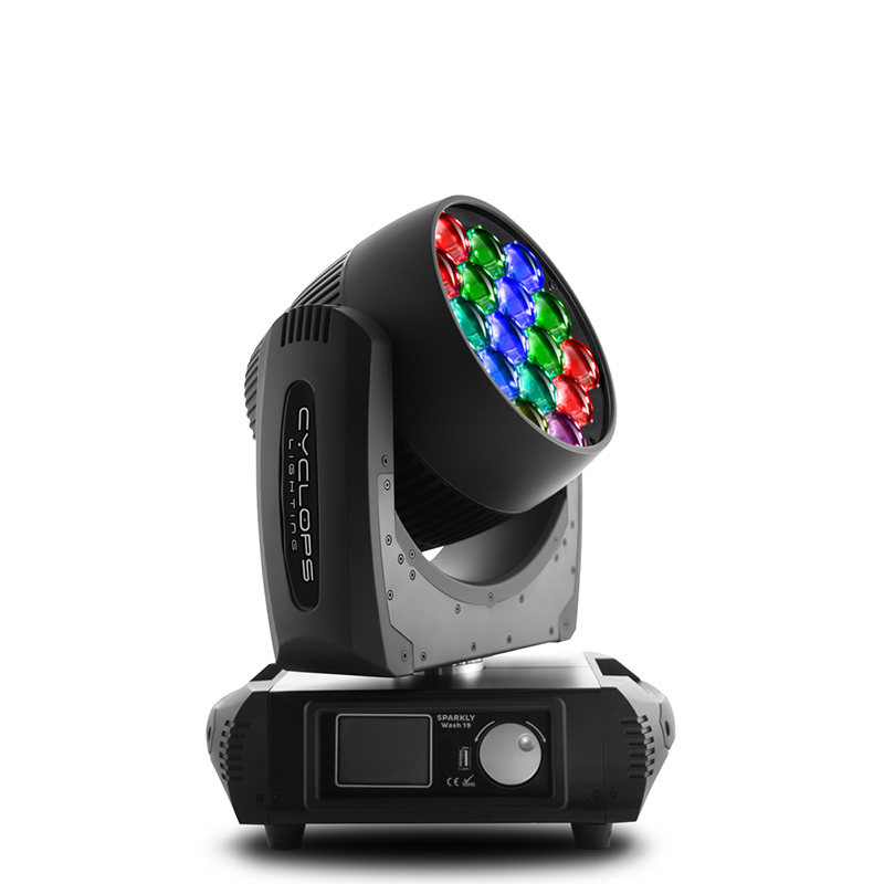 SPARKLY WASH 19 - RGBW LED Wash moving head, 19x15W 4 in 1 Osram LEDs