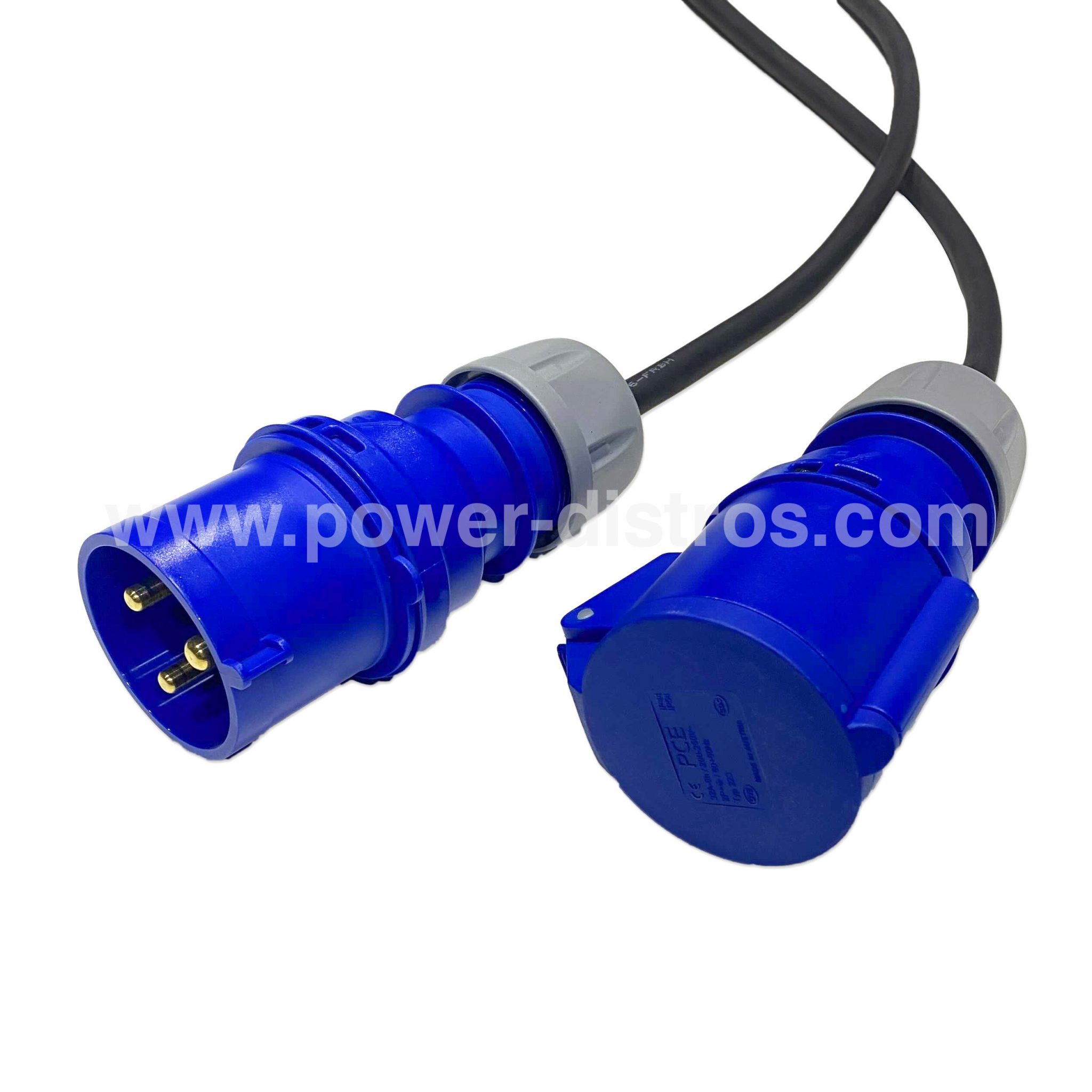 Power Extension Cable - 32A 3P CEE Male to Female by Power Distros ...
