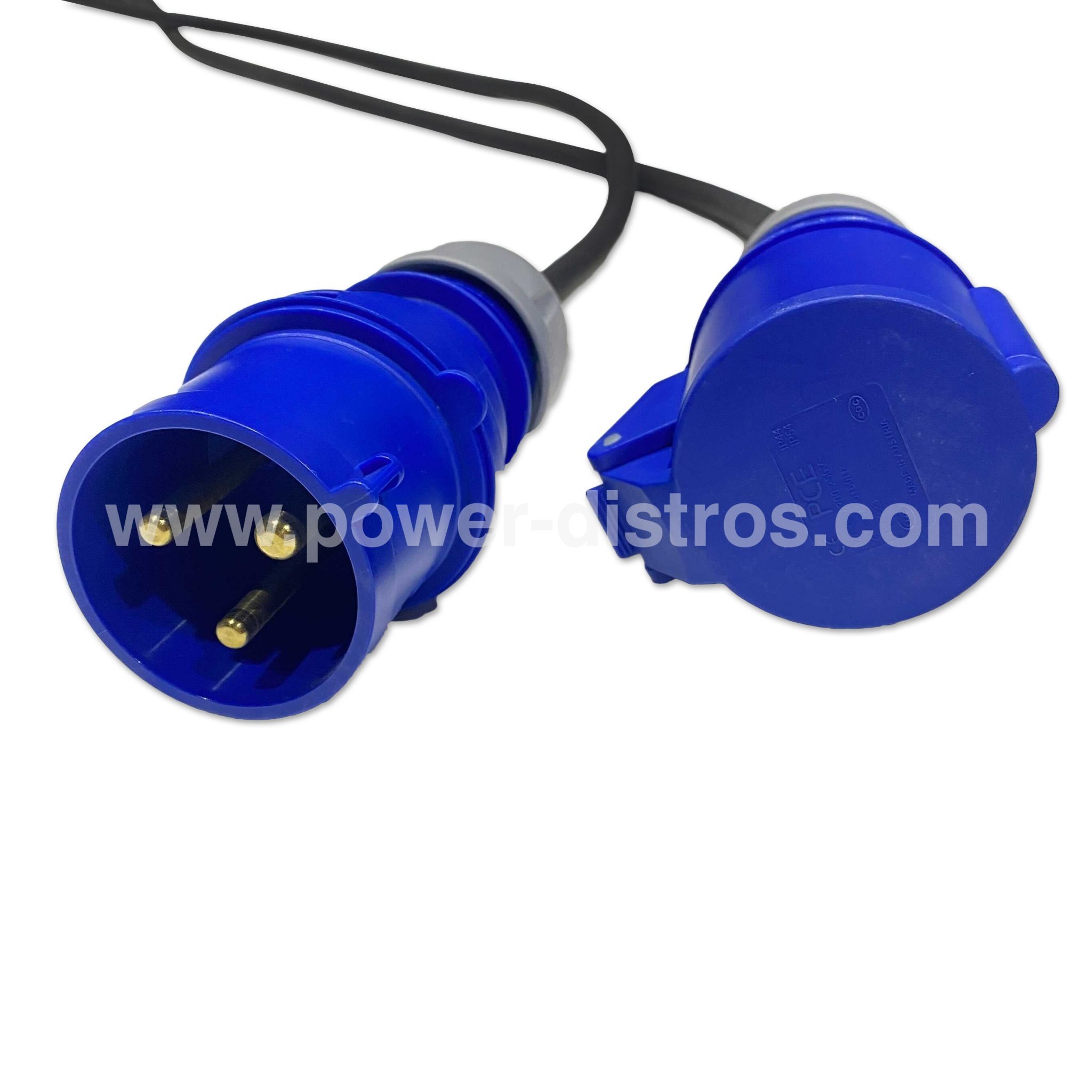 Power Extension Cable - 32A 3P CEE Male to Female by Power Distros ...