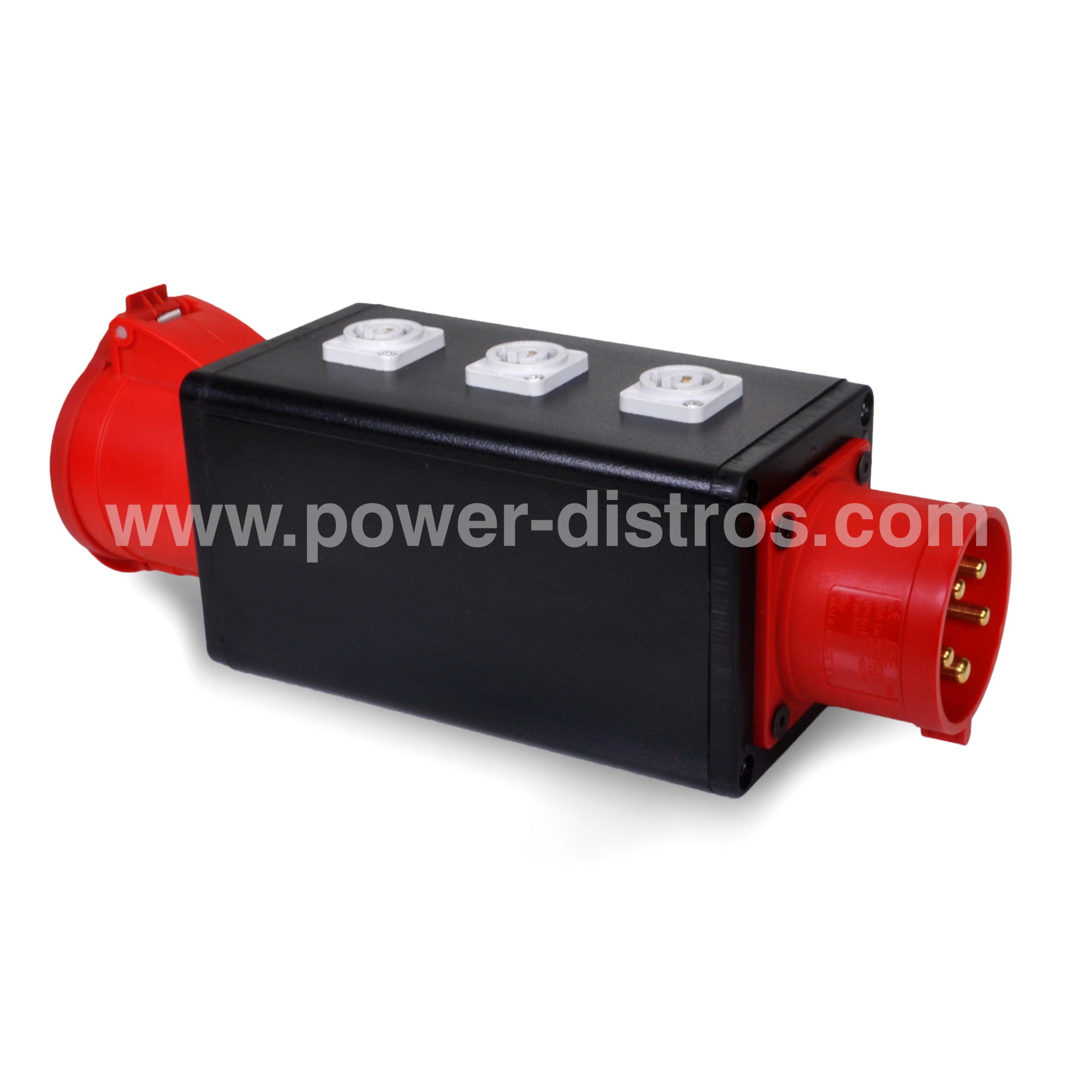32amp CEE Input, 3 x 20amp PowerCon and 32amp CEE Outputs Stage Box ...
