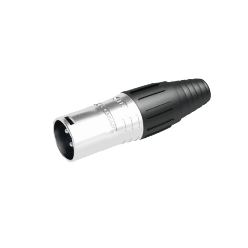 SCSM4 - XLR Connector 4-Pin Male Nickel Plated Shell - Procom Middle East